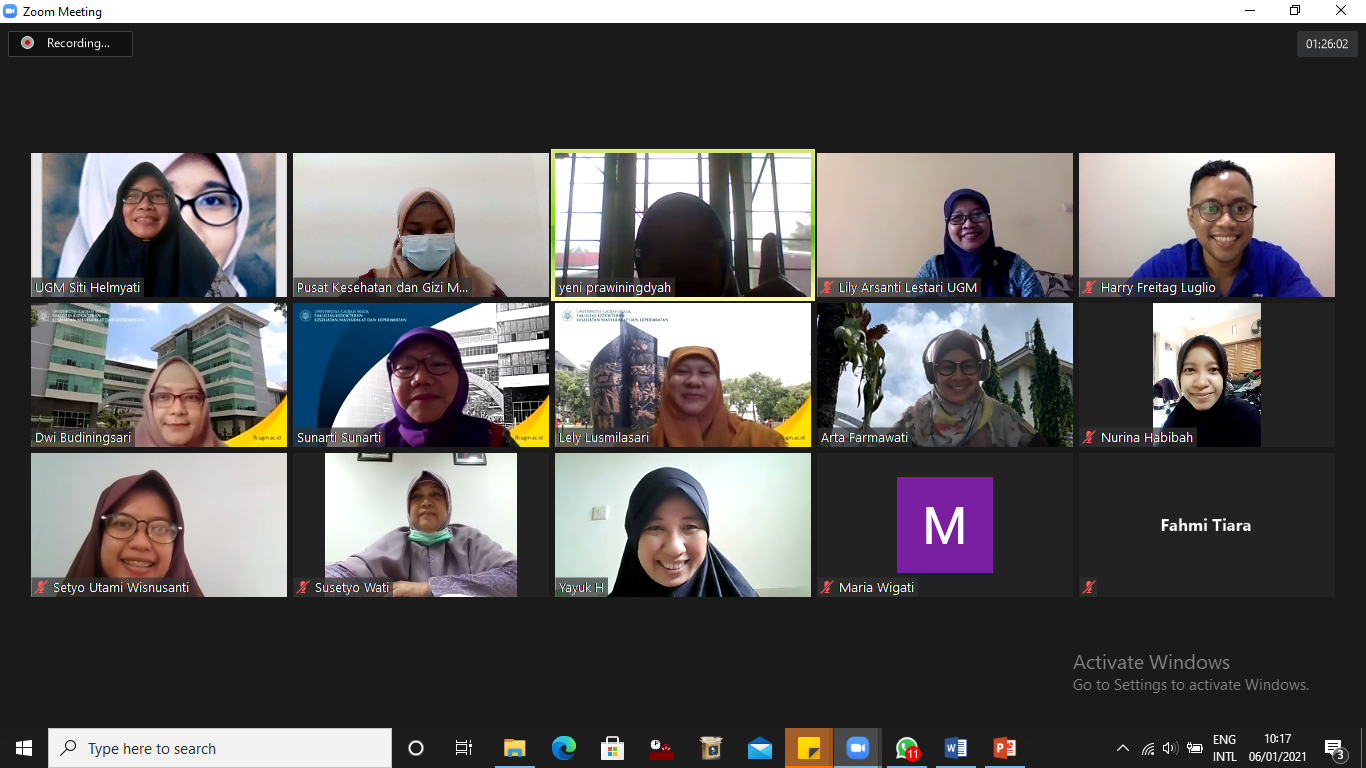 Rapat Awal Tahun 2021 – Pengelola dan Peneliti PKGM FK-KMK UGM – PKGM